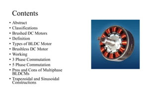 Multi-phase Brush-less DC motor And Applications | PPT