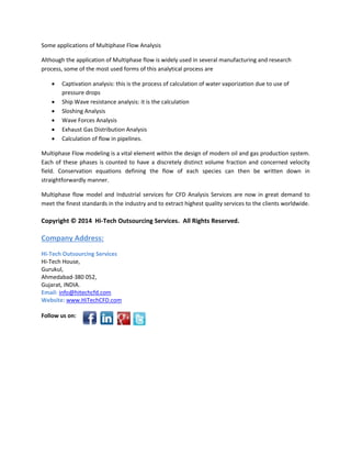 Multiphase flow analysis its Common Uses and Applications | DOCX | Physics | Science