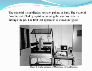 Multiphase jet solidification ravi ranjan pd01 | PPTX | Chemistry | Science