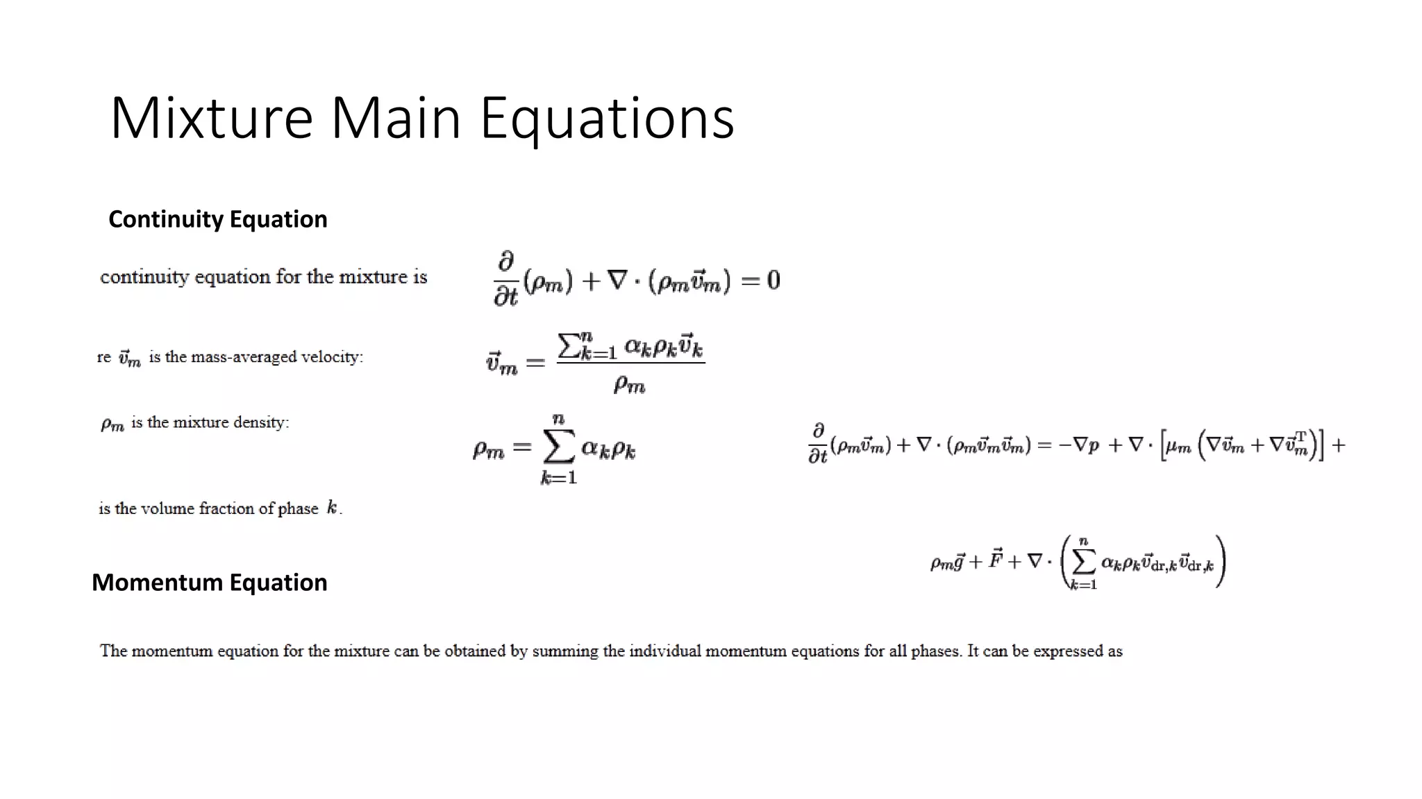 Multiphase models | PPTX | Physics | Science