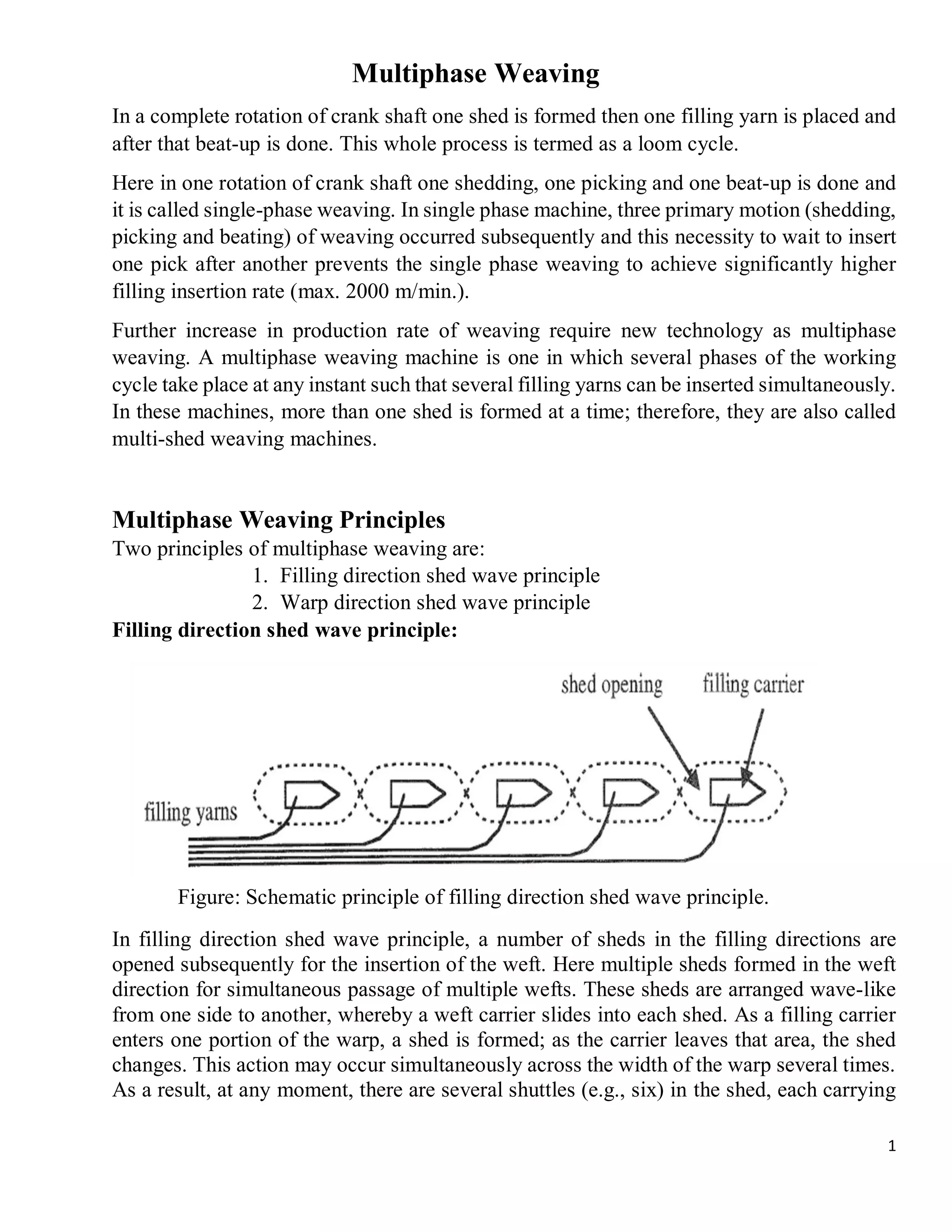Multiphase weaving | PDF
