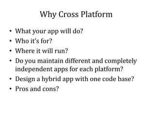 Multiplatform | PPTX | Operating Systems | Computer Software and Applications