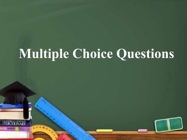 Multiple choice-questions | PPTX