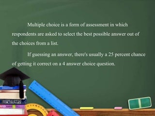 Multiple choice-questions | PPTX