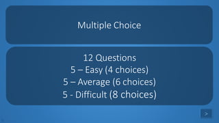 Multiple-Choice-Template powerpoint present | PPT