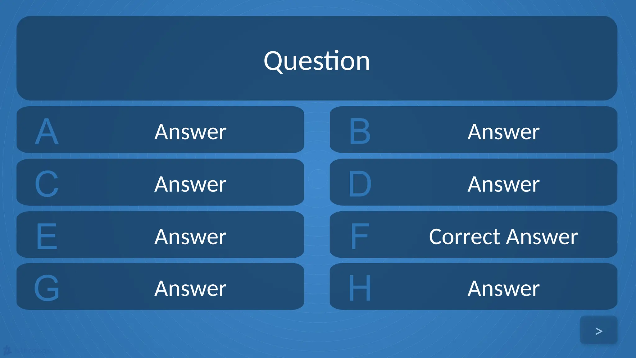 Multiple Choice Template Pptx For Presentation Pptx