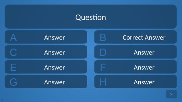 Multiple Choice Template Pptx For Presentation Ppt