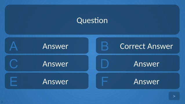 Multiple Choice Template Pptx For Presentation Ppt