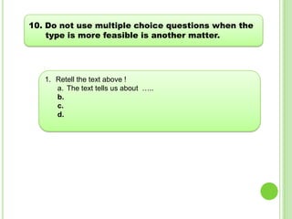 Multiple choice items | PPTX