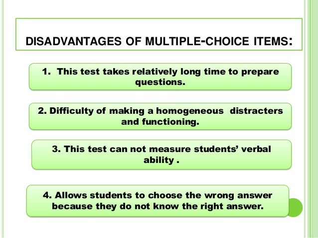 Multiple Choice Items multiple-choice-items