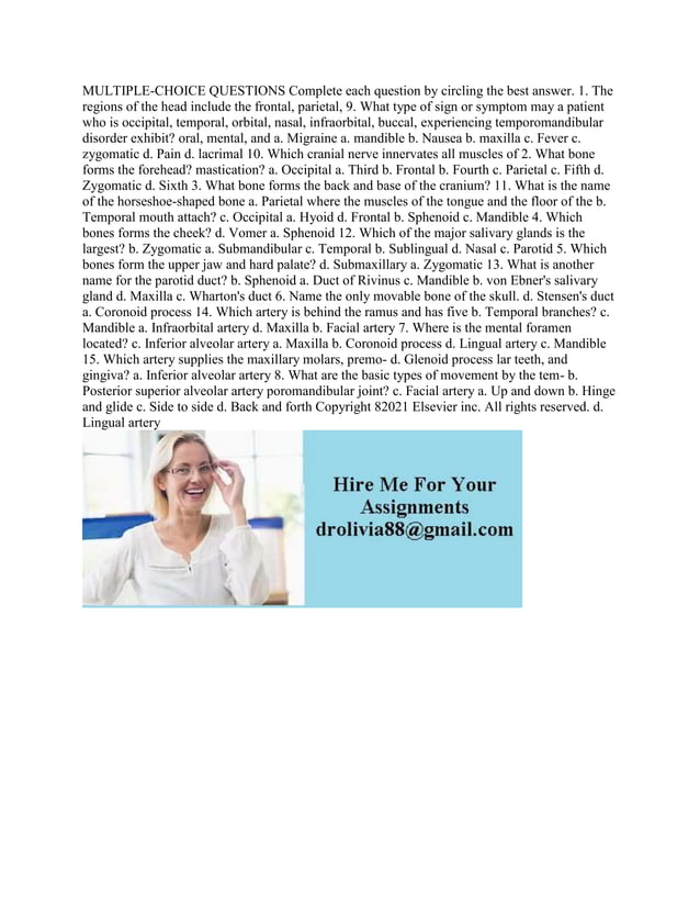 MULTIPLE-CHOICE QUESTIONS Complete each question by circling the best.docx