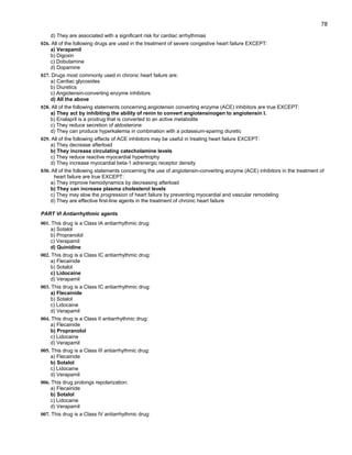 Multiple choice tests in pharmacology | PDF