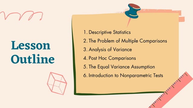 Multiple comparison - Descriptive Statistic | PPTX | Physics | Science
