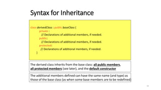 Multiple file programs, inheritance, templates | PPT