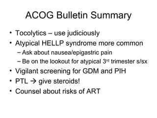 Multiple Gestations | PPT | Pregnancy | Reproductive Health