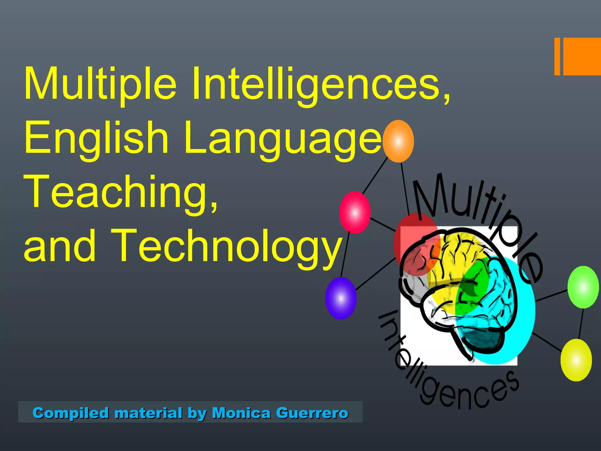 Multiple intelligence and English Language Teaching | PPT