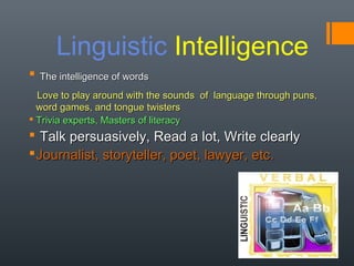 Multiple intelligence and English Language Teaching | PPT