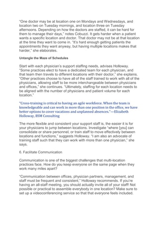 Multiple-Location Practices: 7 Ways to Leverage Them | PDF | Healthcare ...