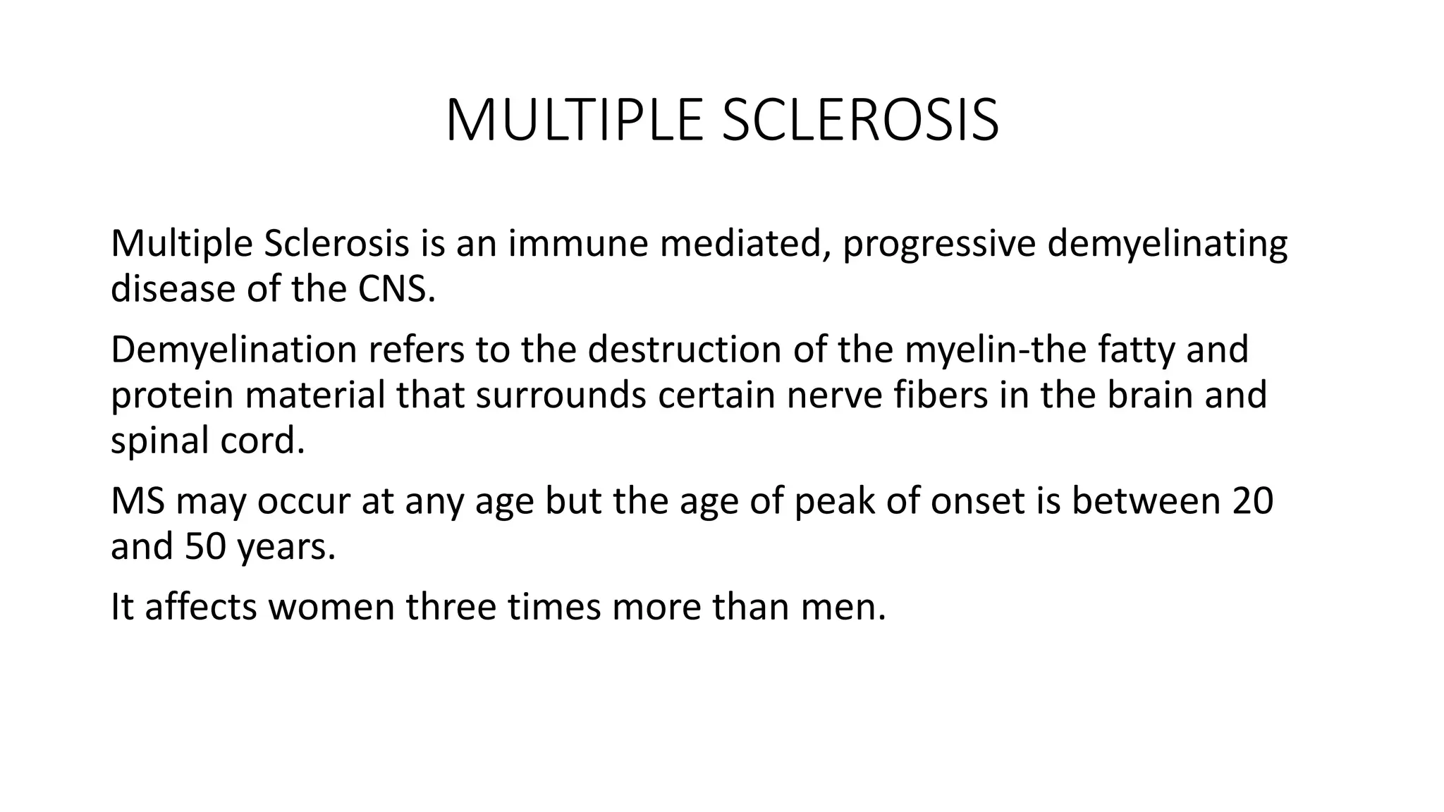 MULTIPLE-SCLEROSIS-PowerPoint Presentation | PPTX