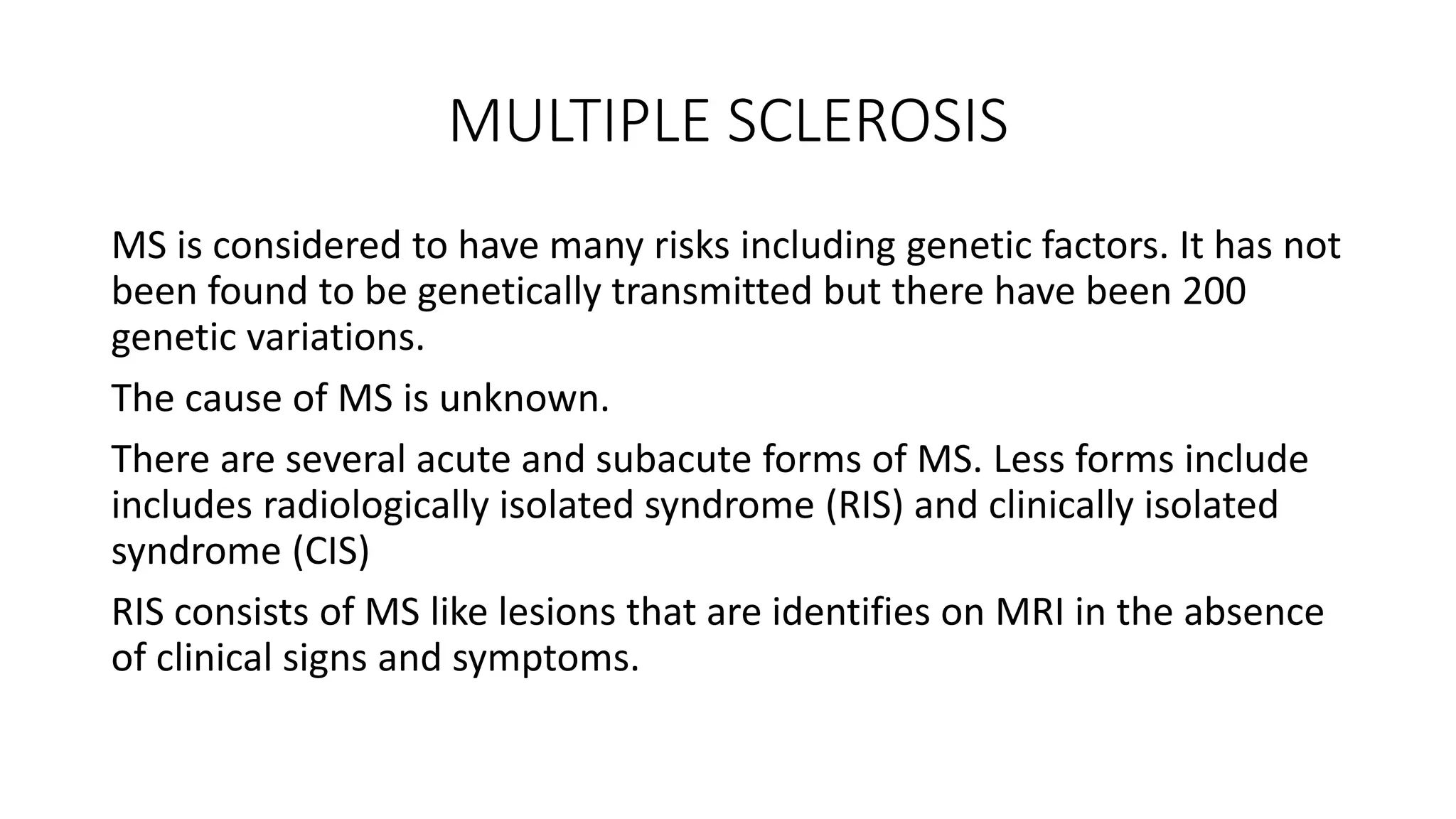 MULTIPLE-SCLEROSIS-PowerPoint Presentation | PPTX