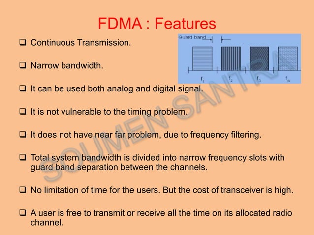Frequency Division Multiplexing Access (FDMA) | PPTX