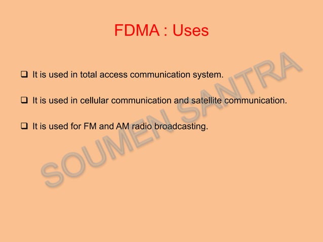 Frequency Division Multiplexing Access (FDMA) | PPTX