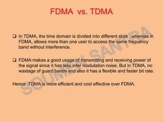 Frequency Division Multiplexing Access (FDMA) | PPTX