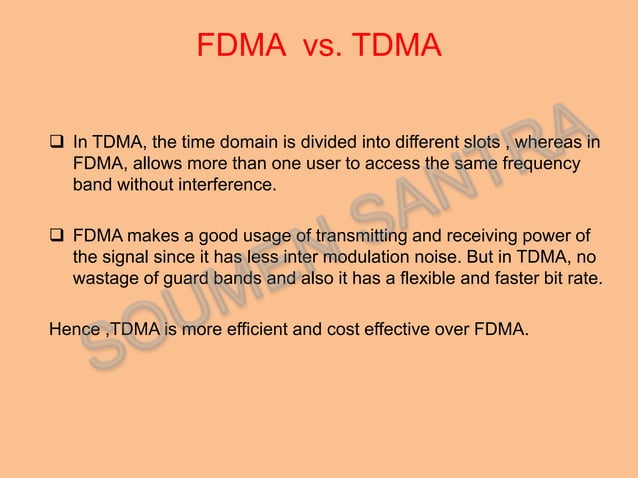 Frequency Division Multiplexing Access (FDMA) | PPTX