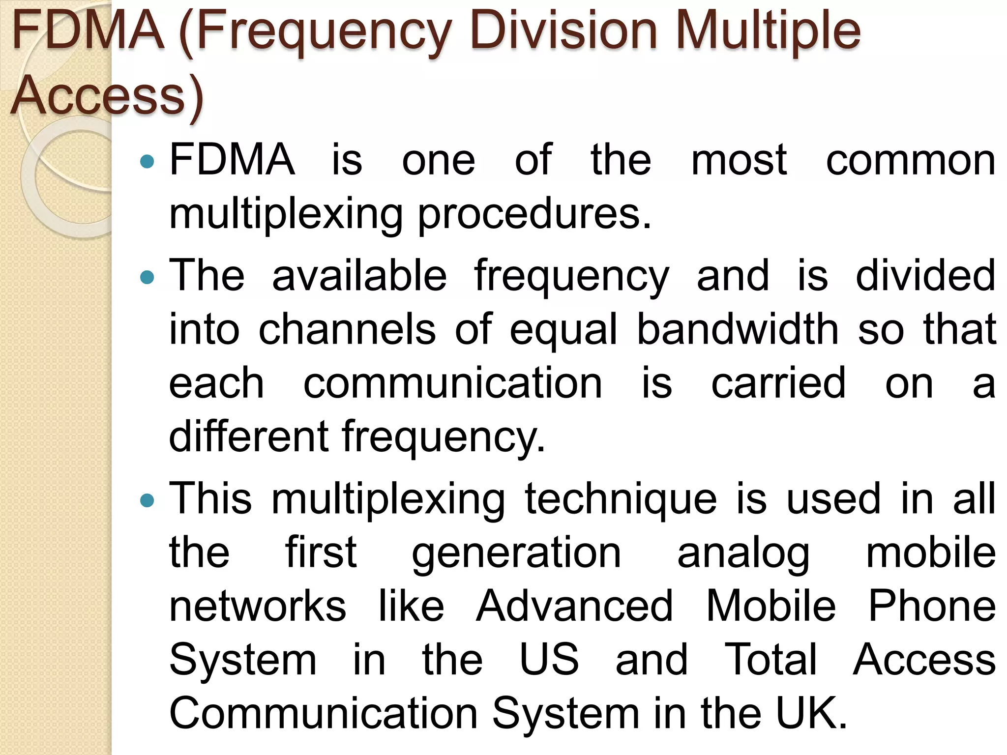 Multiple access procedures | PPT