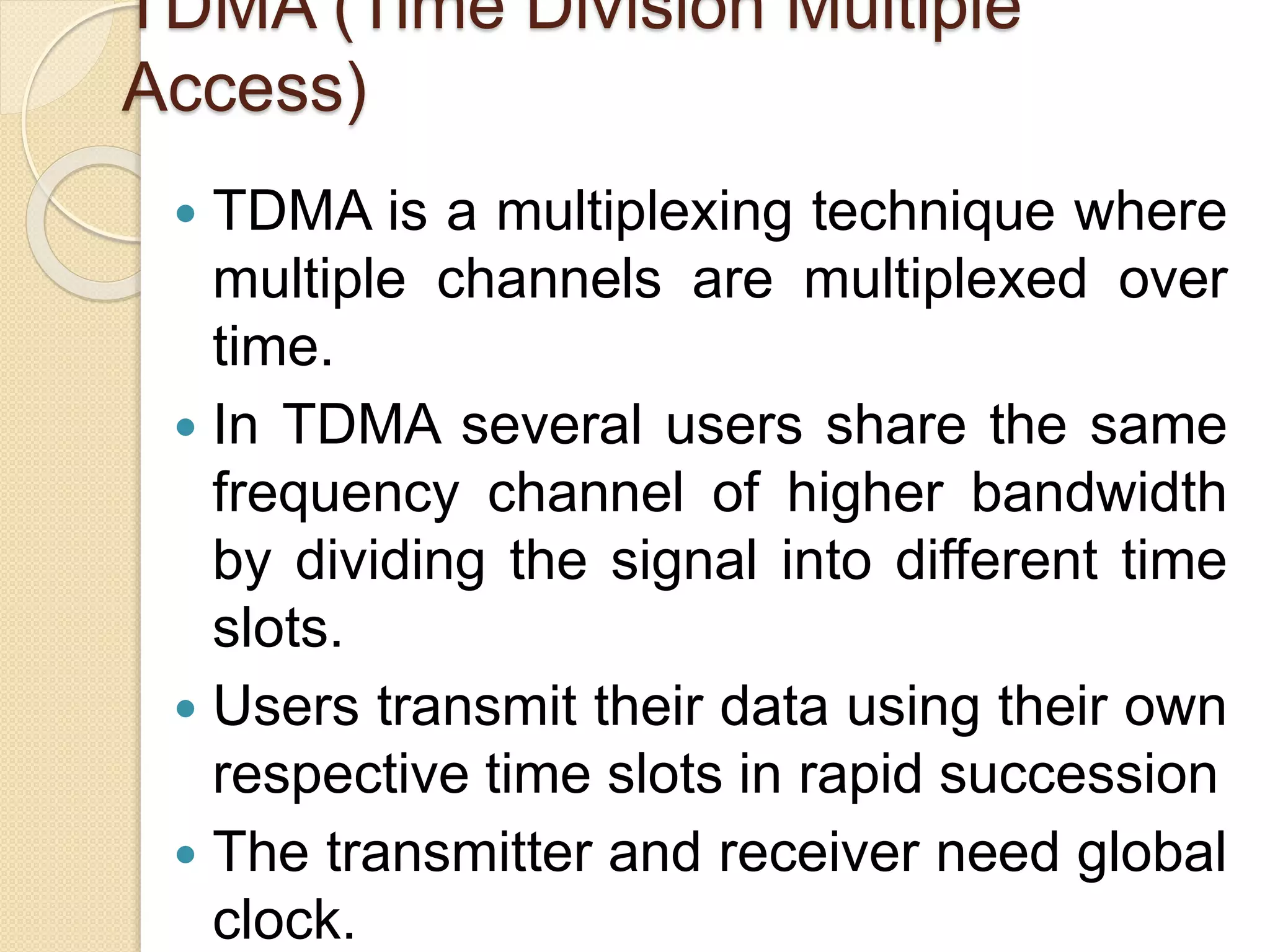 Multiple access procedures | PPT