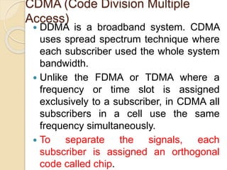 Multiple access procedures | PPT