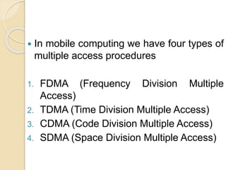 Multiple access procedures | PPT