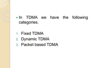 Multiple access procedures | PPTX