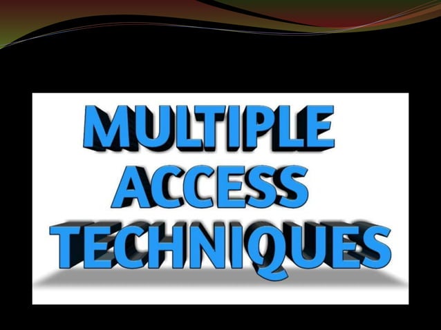 Multiple Access Technique.pptx