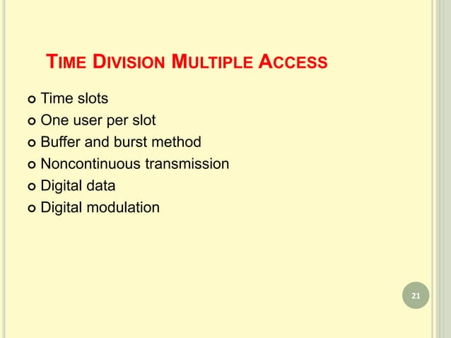 Multiple access techniques | PPT