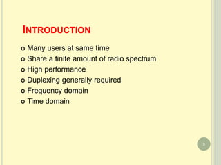 Multiple access techniques | PPT