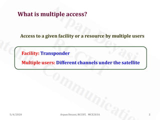 Multiple access techniques | PDF
