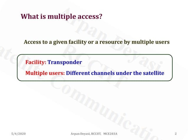 Multiple access techniques | PDF | Digital Audio | Computer Software and Applications