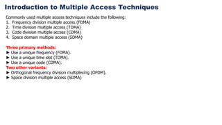 Multiple Access Techniques | PDF