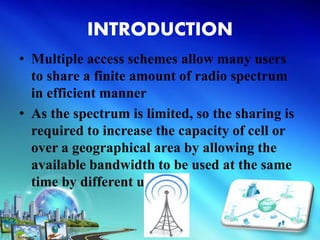 Multiple access techniques for wireless communication | PPTX