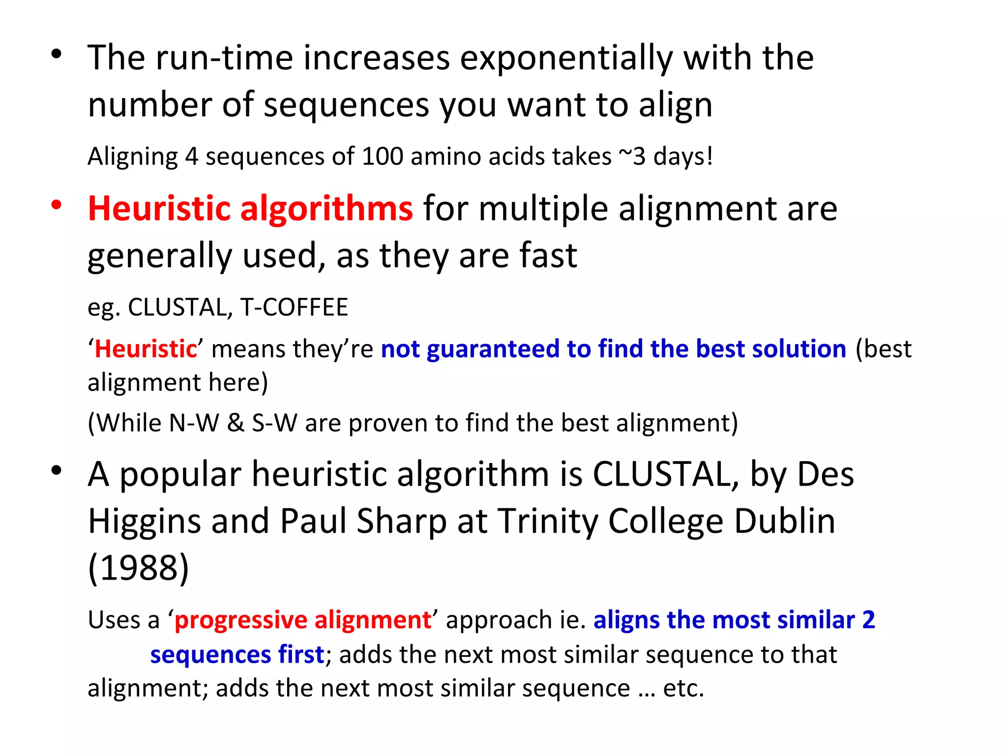 Multiple alignment | PPT