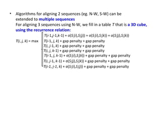 Multiple alignment | PPT