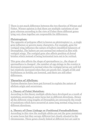 Multiple allel | PDF