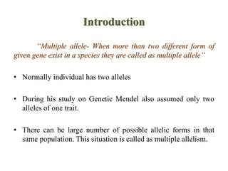 Multiple Alleles Definition