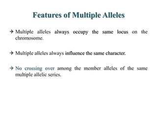 Multiple Alleles Examples