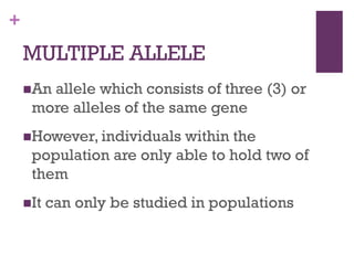 Definition Of Multiple Alleles
