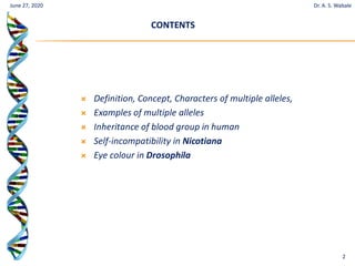 Multiple alleles | PDF