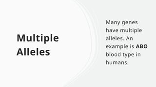 Multiple Alleles - Lesson on Grade 9 Heredity and Variations | PPTX