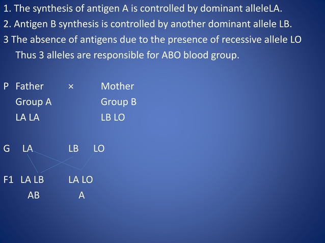 Multiple alleles-ABO Blood grouping.pptx | Blood Disorders | Diseases ...