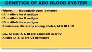 MULTIPLE ALLELES AND BLOOD GROUPING | PPTX